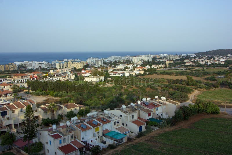 Night View on Street in Protaras, Cyprus Editorial Photography - Image ...