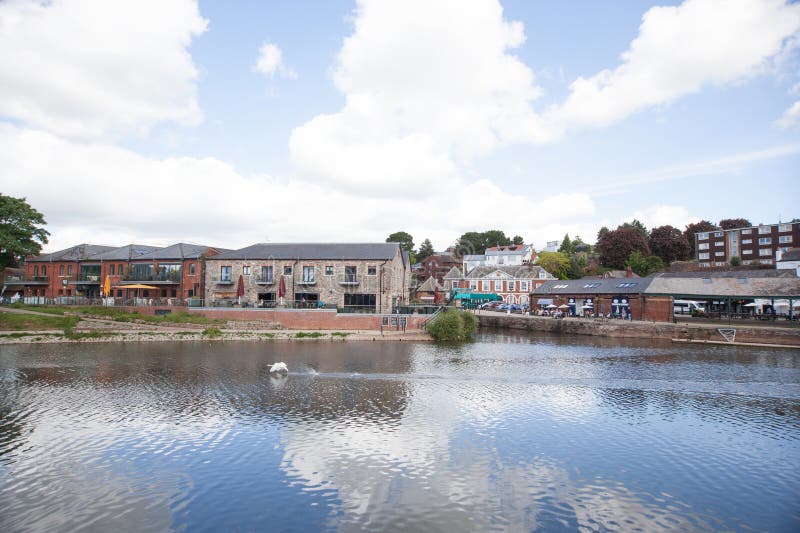 Views of the Quay by the River Exe in Exeter, Devon in the UK Editorial ...
