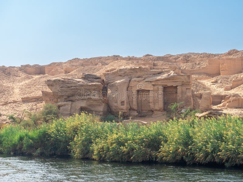 Views of Ruins and Excavations on the Bank of the Great Nile River ...