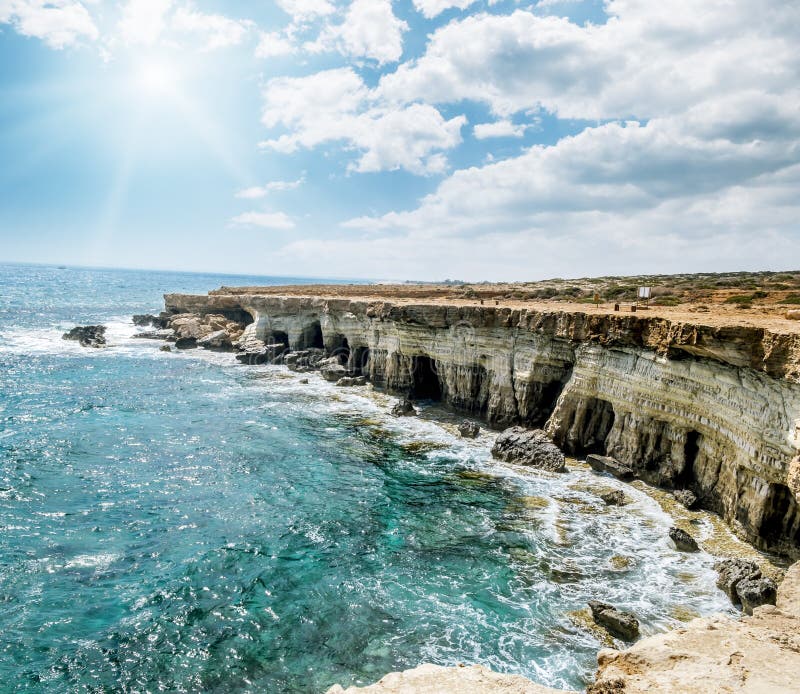 Views Sea Cliffs Cape Greco Cyprus Stock Photos - Free & Royalty-Free ...