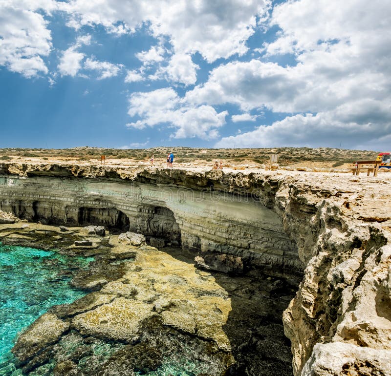 Views of the Sea and Cliffs of Cape Greco . Cyprus. Stock Photo - Image ...