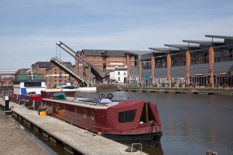 Views of the Severn River through Gloucester Docks in the UK Editorial ...