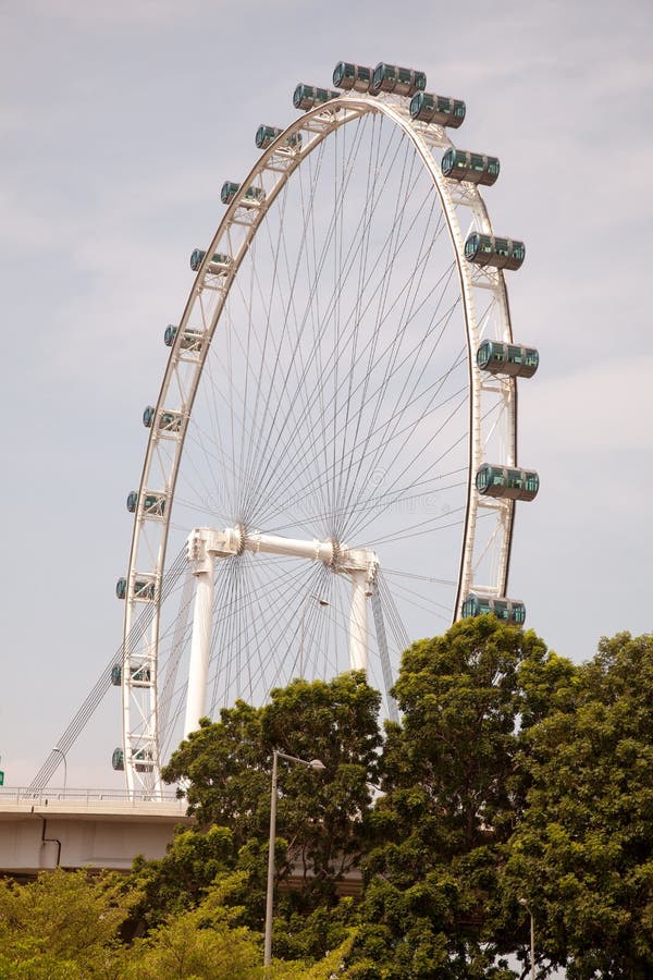 Views of the Singapore Wheel. Stock Photo - Image of city, flywheel ...