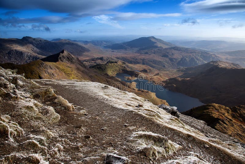 Views from Snowdon stock photo. Image of north, frosty - 27690512