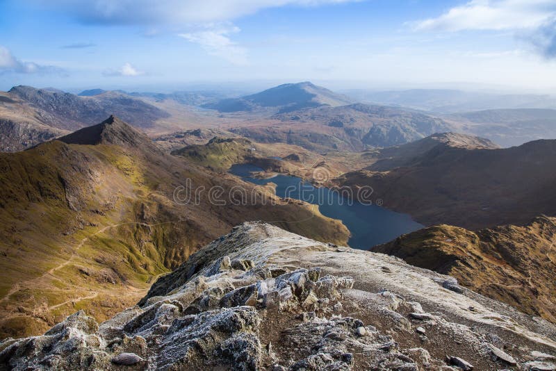 Views from Snowdon stock photo. Image of wales, summit - 30573074