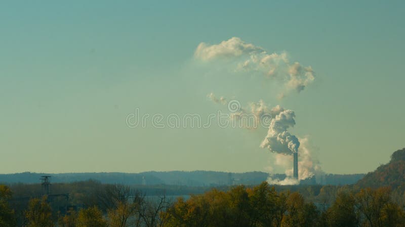 Smoke Stack in Southern Indiana Stock Photo - Image of views, rural ...