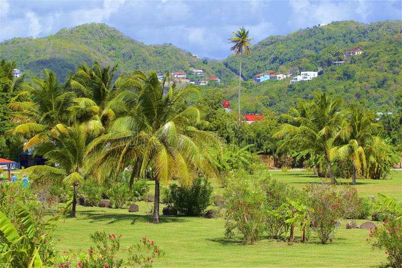 Views of T George`s in Grenada, Caribbean Stock Image - Image of rouge ...