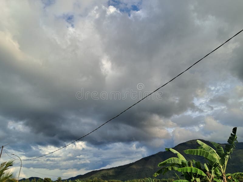 Thick Clouds Over the North Rim of Grand Canyon Stock Image - Image of ...