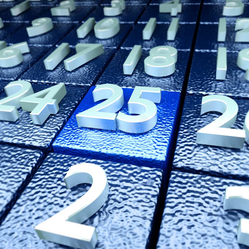 Vigésimo Quinto Aniversario Ilustración del Vector - Ilustración de ...