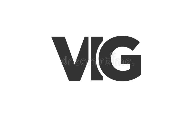 VIG Logo Design Template with Strong and Modern Bold Text. Initial ...
