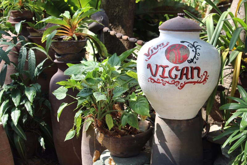 Vigan pot at entrance stock photo. Image of vigan, painted - 67843996