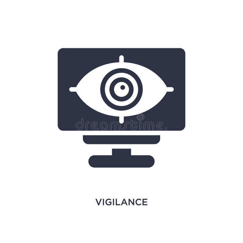 Vigilance Icon on White Background. Simple Element Illustration from ...