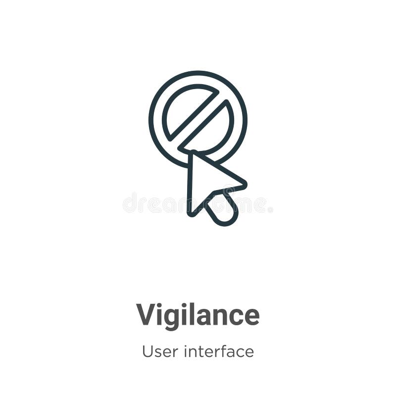 Vigilance Icon in Filled, Thin Line, Outline and Stroke Style. Vector ...