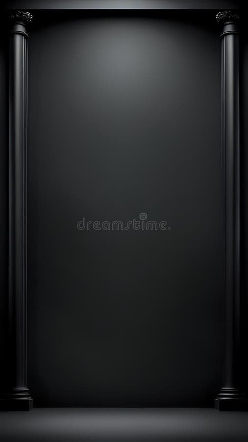 Vignette Effect on a Black Background Creating a Deep, Dark Backdrop ...