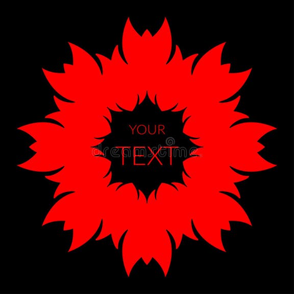 A Vignette with Fire. Pattern Fire Stock Vector - Illustration of ...