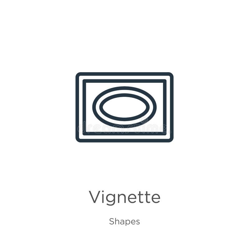 Vignette Icon on White Background. Simple Element Illustration from ...