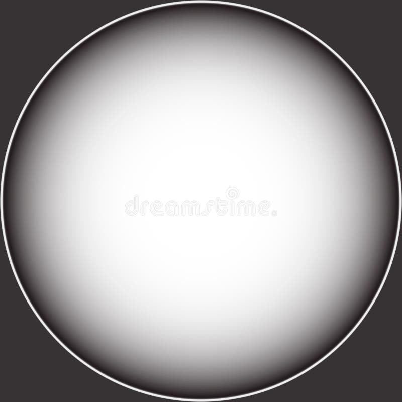 Vignetted Frame In The Form Of A Gradient Black And White Circle ...