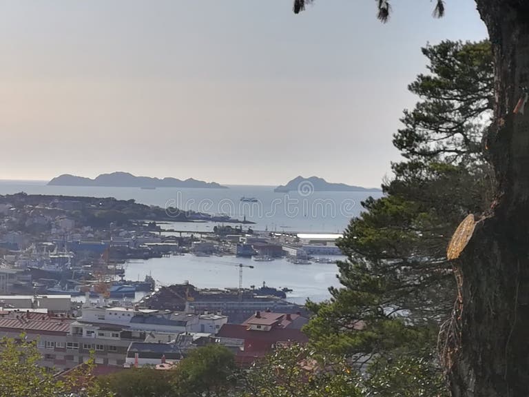 Vigo Harbour Overview stock photo. Image of spain, overview - 162243728
