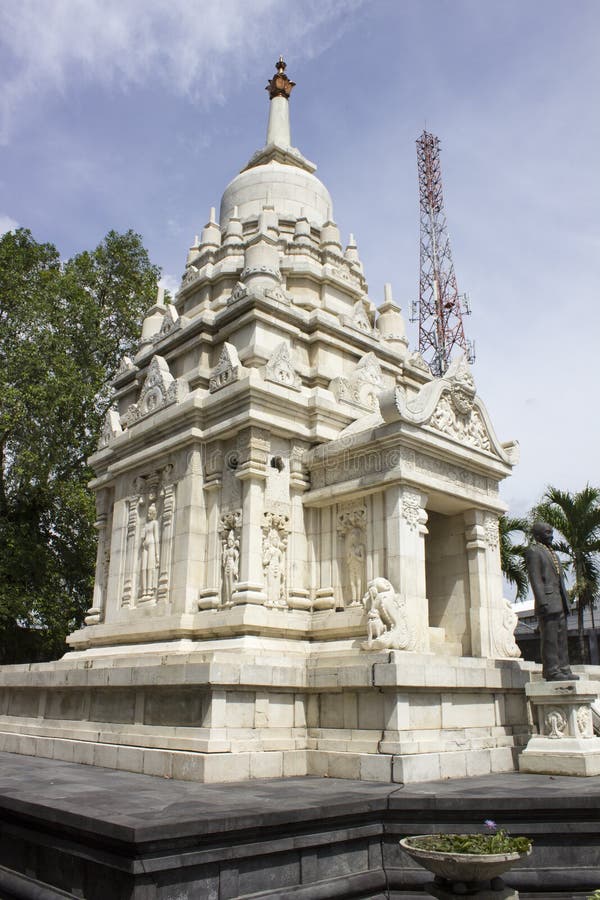 Vihara Dhamma Sundara or Also Called White Temple Stock Image - Image ...