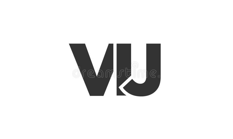 VIJ Logo Design Template with Strong and Modern Bold Text. Initial ...