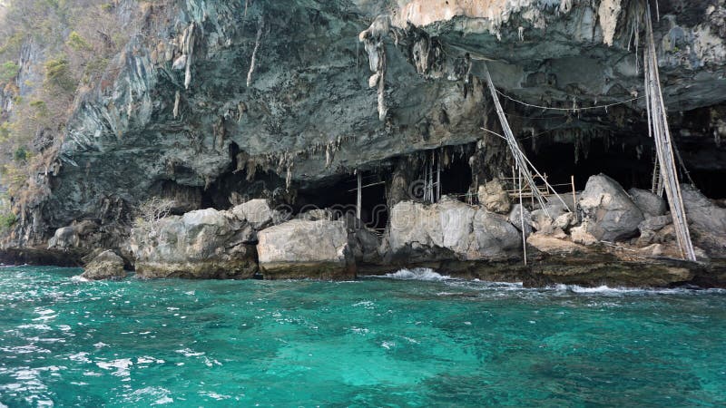 The Viking Cave, Koh Phi Phi Island, The Andaman Sea, Thailand. In The ...
