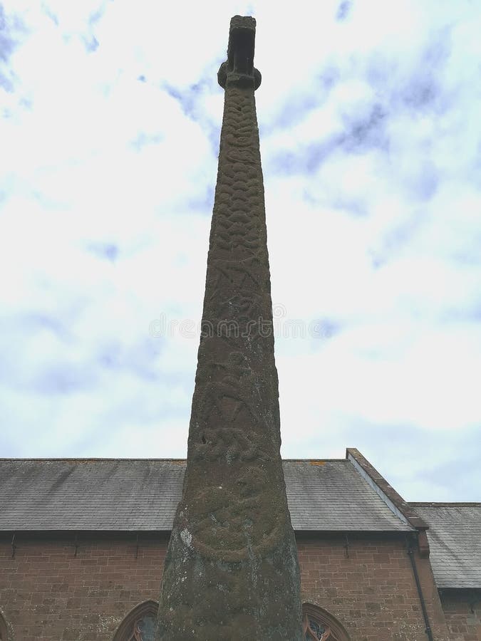 Gosforth Cross stock image. Image of cumbria, cross - 118173561