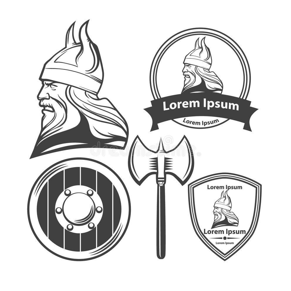 Viking Shield Logo Stock Illustrations – 2,798 Viking Shield Logo Stock ...