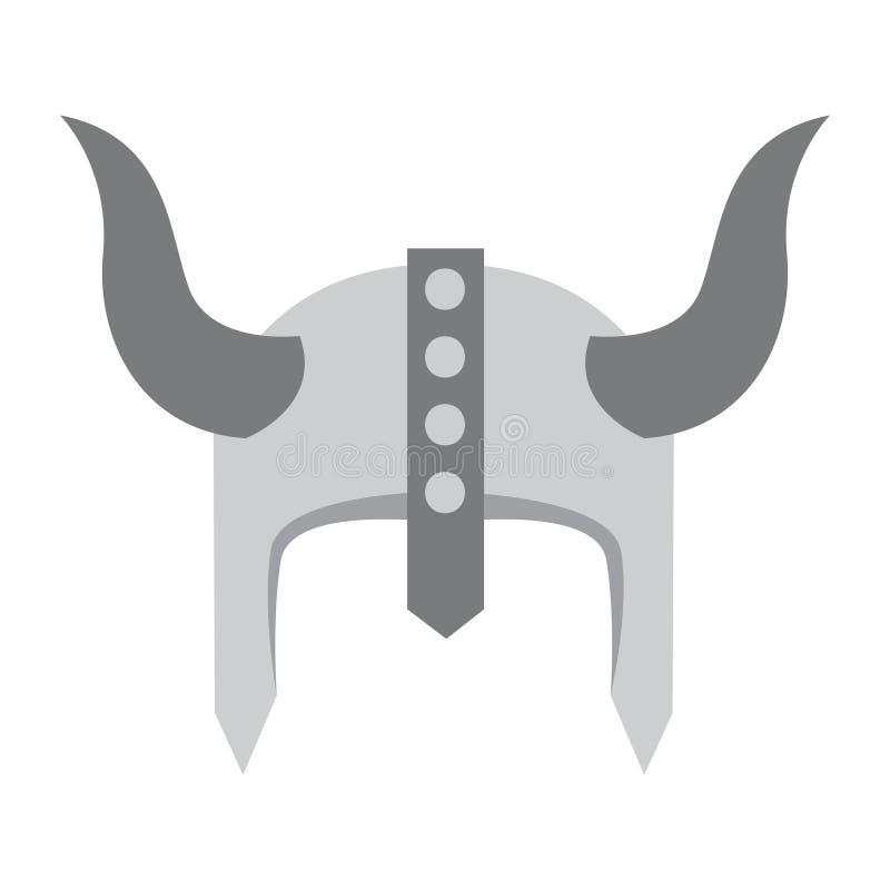 Viking helmet icon. Vector stock illustration. Illustration of ...