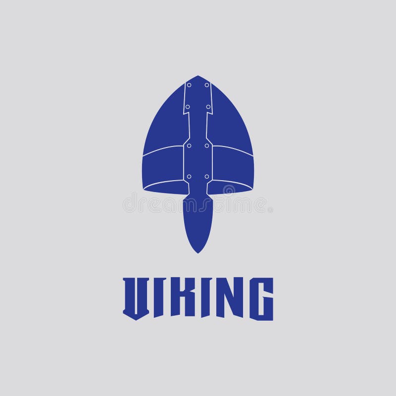 Viking Helmet Logo Design Vector Template Stock Vector - Illustration ...