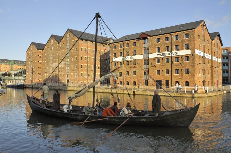 Viking Longship Ventures stock photo. Image of barbarian - 66953136