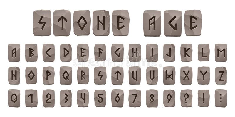 Viking Runes Stone Alphabet, Celtic Font, Numbers Stock Vector ... Viking Runes Stone Alphabet, Celtic Font, Numbers Stock Vector ...