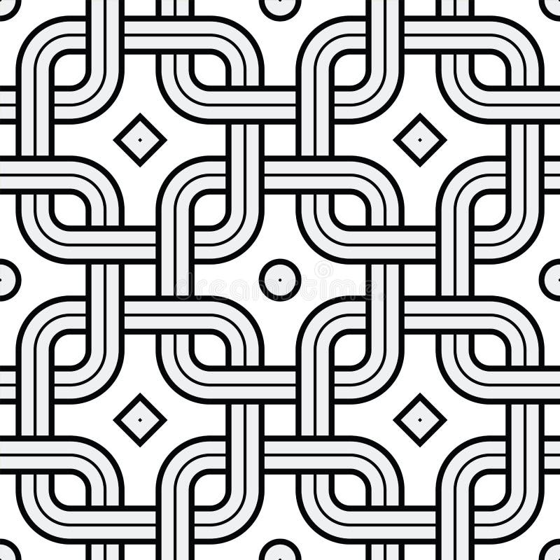 Viking Seamless Pattern - Engraved Gold - Rings -Square Edges Stock ...