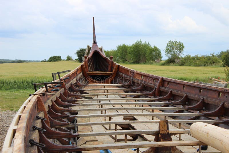 Viking ship stock photo. Image of replica, knarr, wood - 67850818