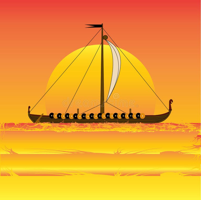 Viking Sunset Stock Illustrations – 366 Viking Sunset Stock ...
