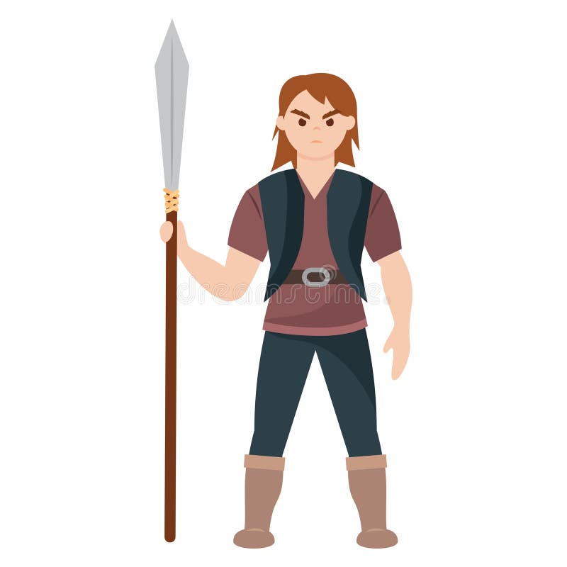 Viking Warrior Character. Vector Stock Vector - Illustration of warrior ...