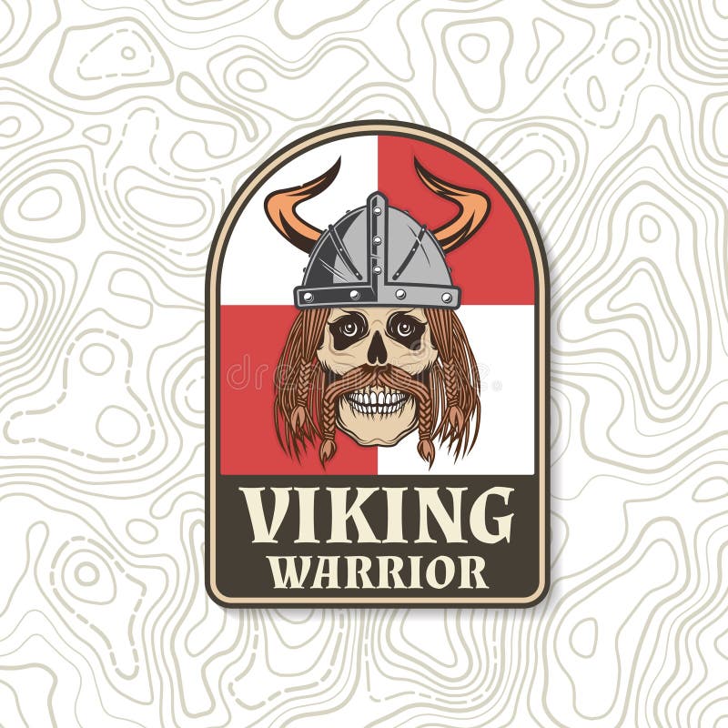 Viking Warrior Logo, Badge, Sticker. Vector Illustration. for Emblems ...