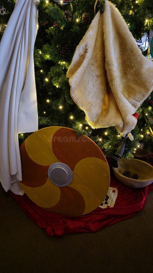 Viking Yule Theme at Christmas a Viking Celebration Stock Photo - Image ...