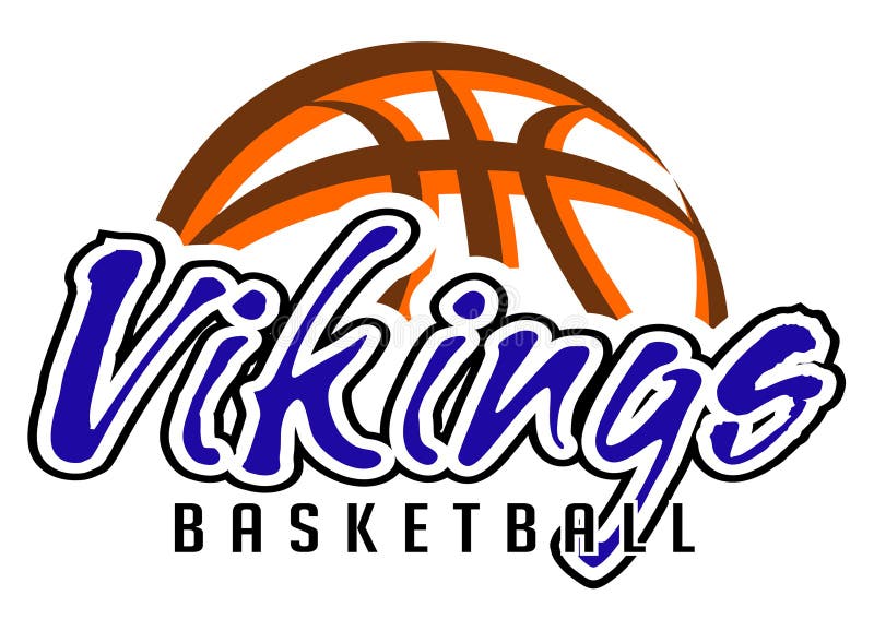 Vikings Basketball Team Graphic Stock Vector - Illustration of ...