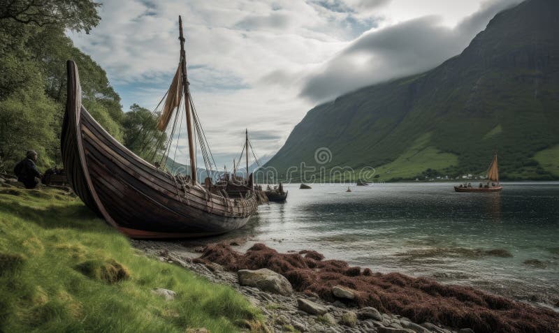 The Vikings Claimed Land Near the Shore Creating Using Generative AI ...