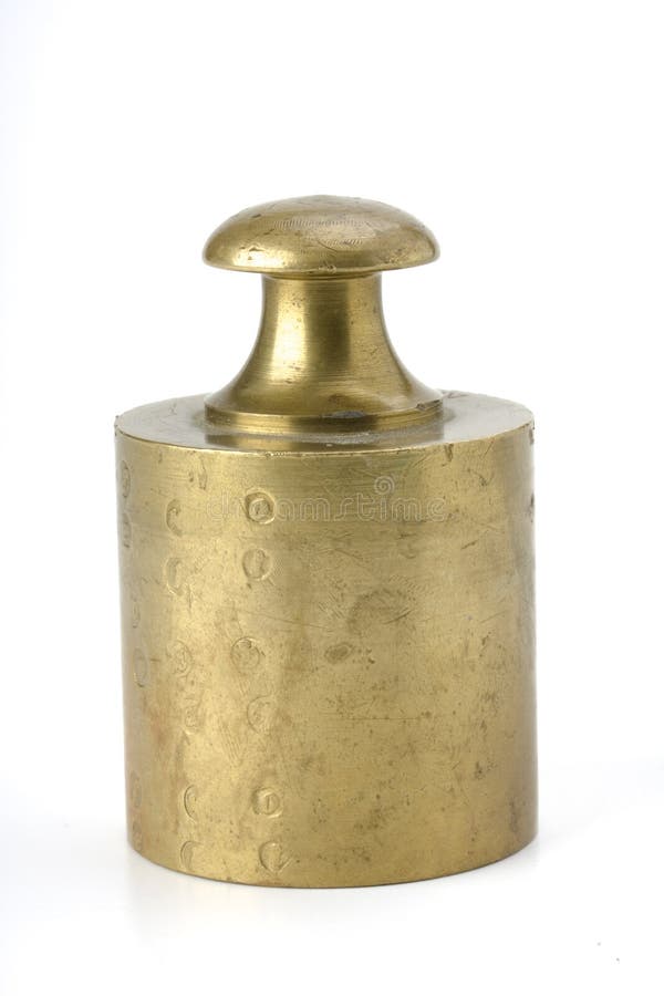Vikt arkivfoto. Bild av metall, vitt, isolerat, pund, gammalt - 6074098