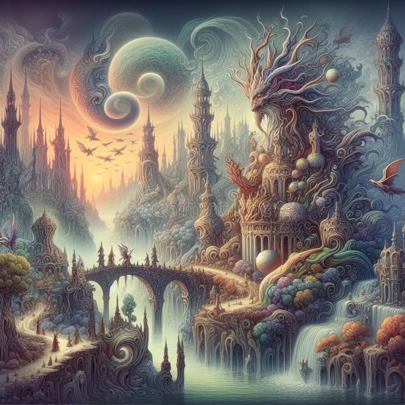 Viktor Vasnetsov Inspired Fantasy Lan New Beautiful Stock Illustration ... Viktor Vasnetsov Inspired Fantasy Lan New Beautiful Stock Illustration ...