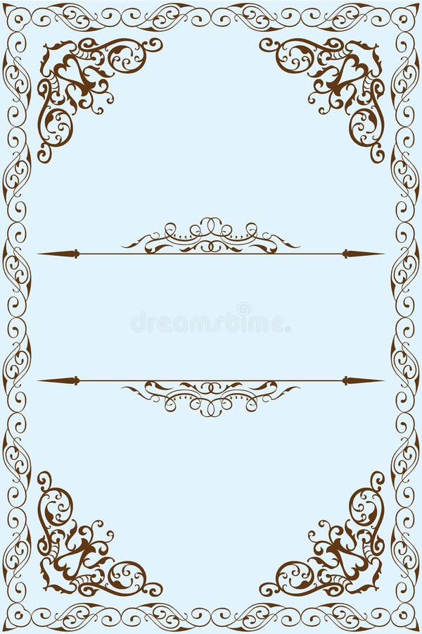 Viktoriansk fin ram vektor illustrationer. Illustration av modell ...