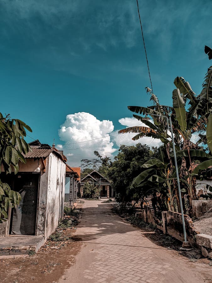 Vilage town sky stock photo. Image of ruins, landscape - 261886130