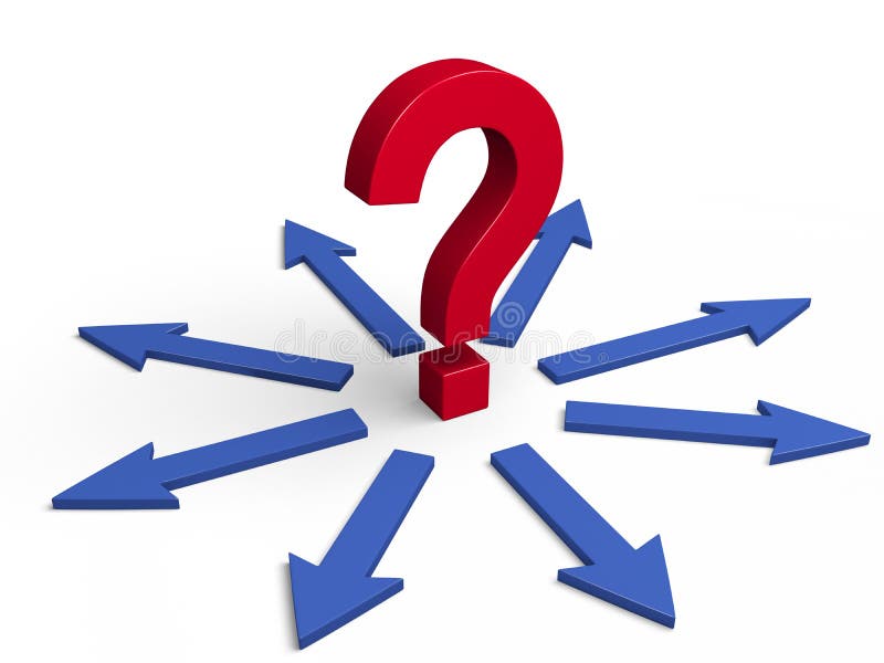 Vilken Riktning Som Ska Väljas? Stock Illustrationer - Illustration av ...