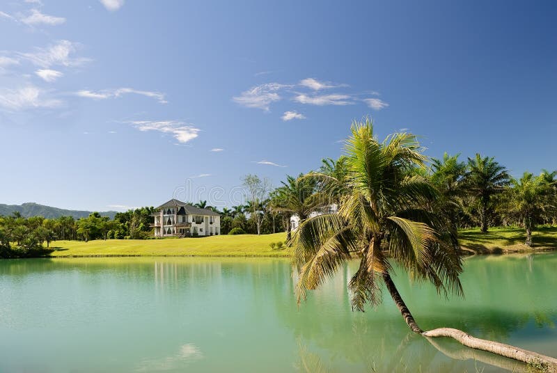 Cuban village on the river stock image. Image of agriculture - 116977333