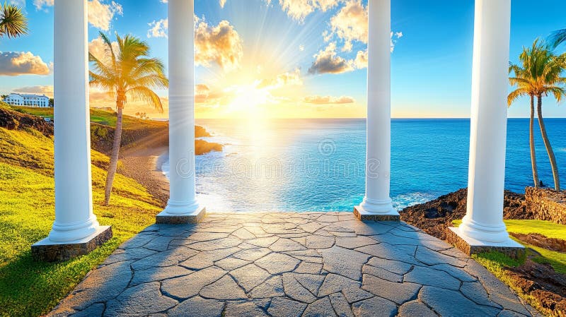 Villa Balcony Offering a Luxurious Oceanfront Experience with ...