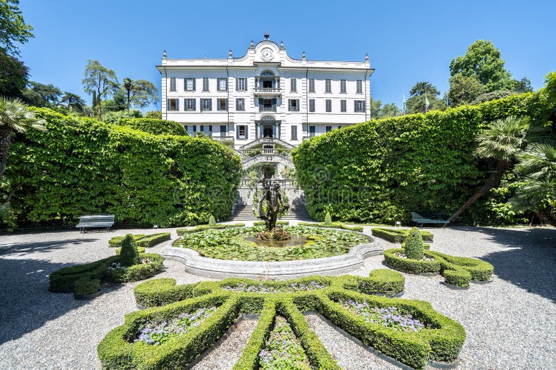 Villa Carlotta, Lake Como, Italy Stock Photo - Image of garden ...