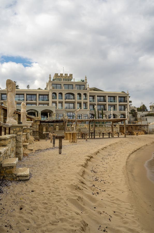 Villa Chinka and the Beach Zone in Front of the Hotel, Varna, Bulgaria ...