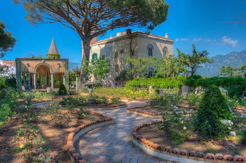 Villa Cimbrone in the Italian Town Ravello Stock Image - Image of ...