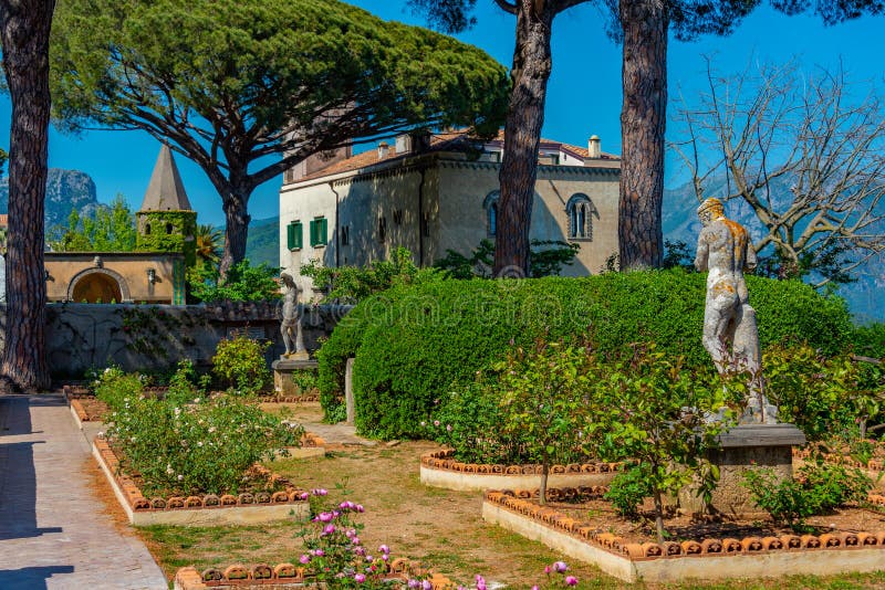 Villa Cimbrone in the Italian Town Ravello Stock Image - Image of ...